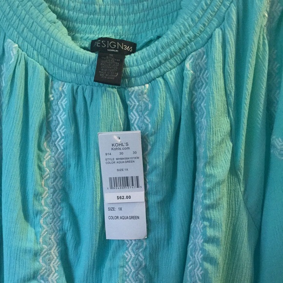 365 Design Woman | Dresses | Aqua Mint Green Embroidered Off Shoulder ...